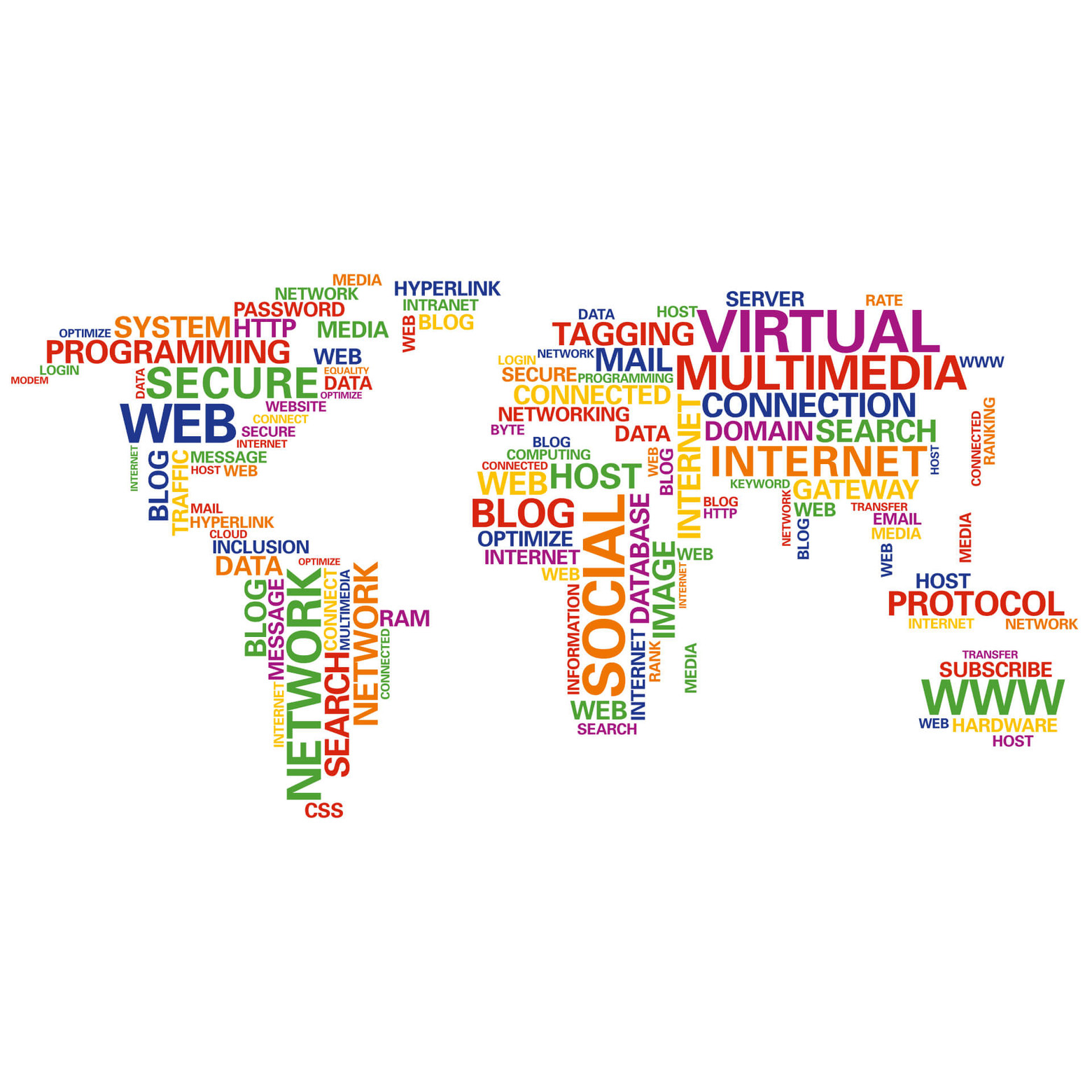 carta del mondo - Network | wall-art.it