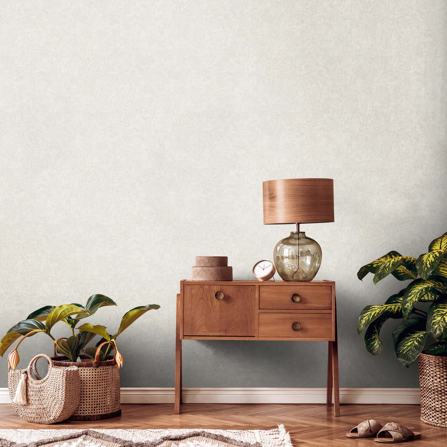 behang beige betonlook industrieel - vintage vliesbehang gipslook ...