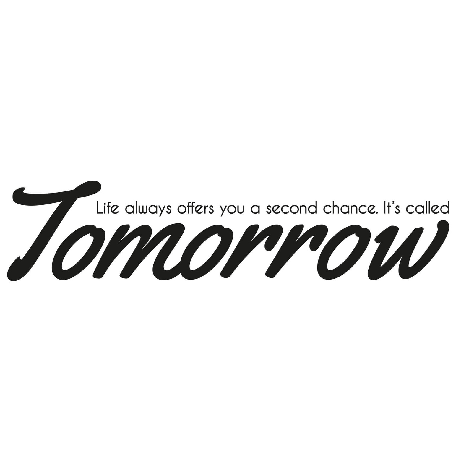 Tomorrow Wall Sticker | wall-art.com