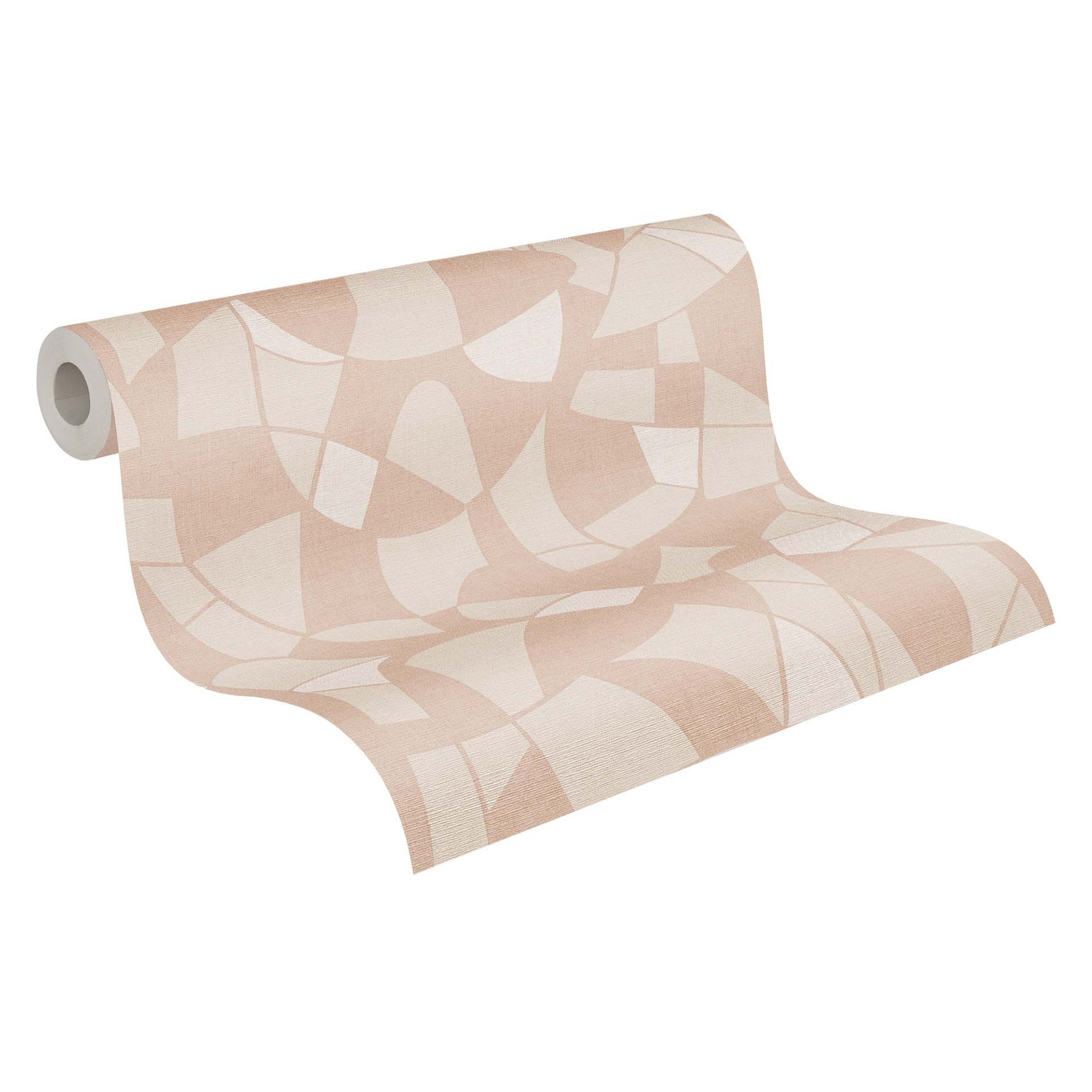 Vintage Design Tapete Beige Creme - Vlies Mustertapete Wohnzimmer ...