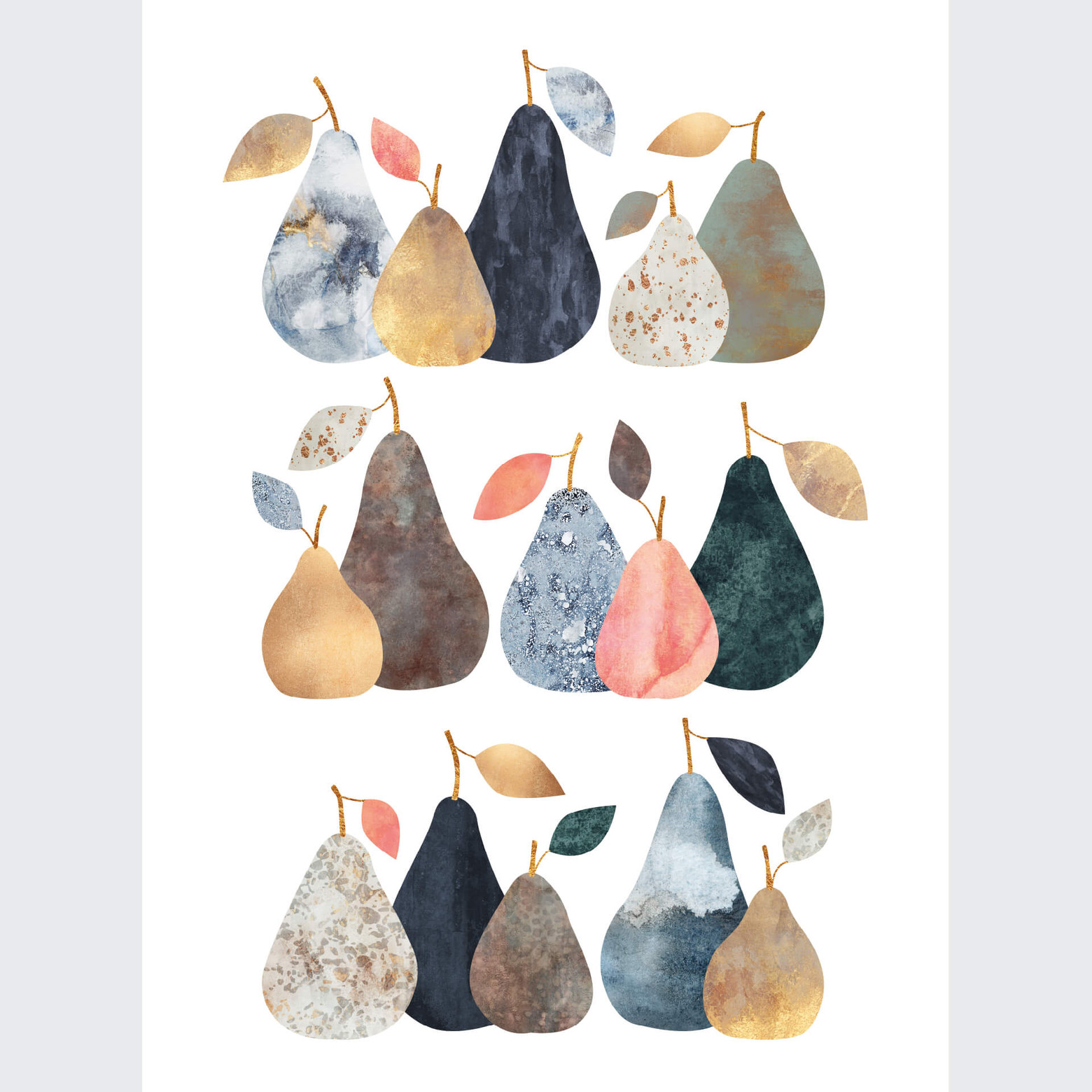 Fotomurale Fredriksson - Pere colorate | wall-art.it
