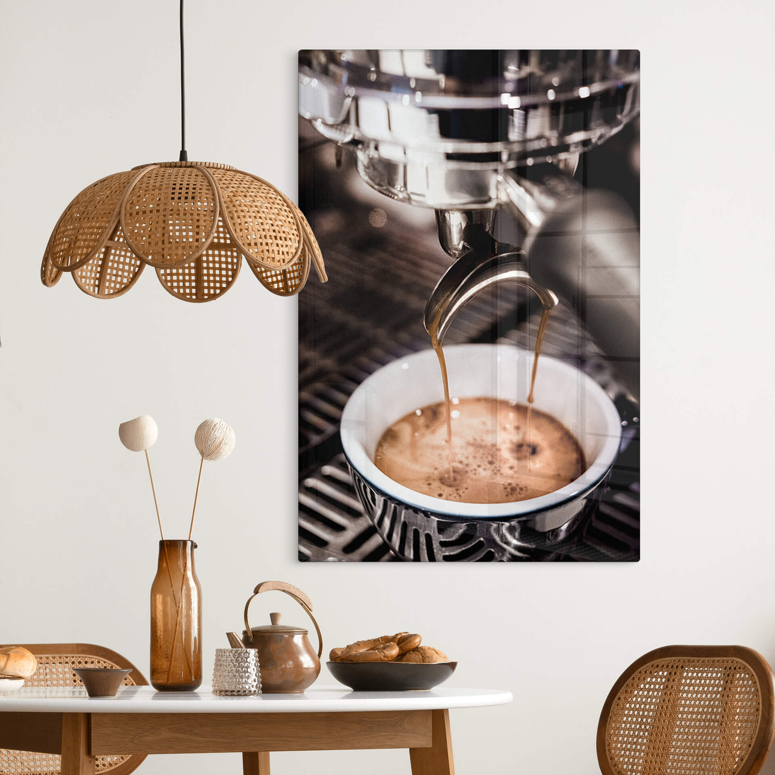 Tableau sur verre 1X Studio - Barista Coffee | wall-art.fr