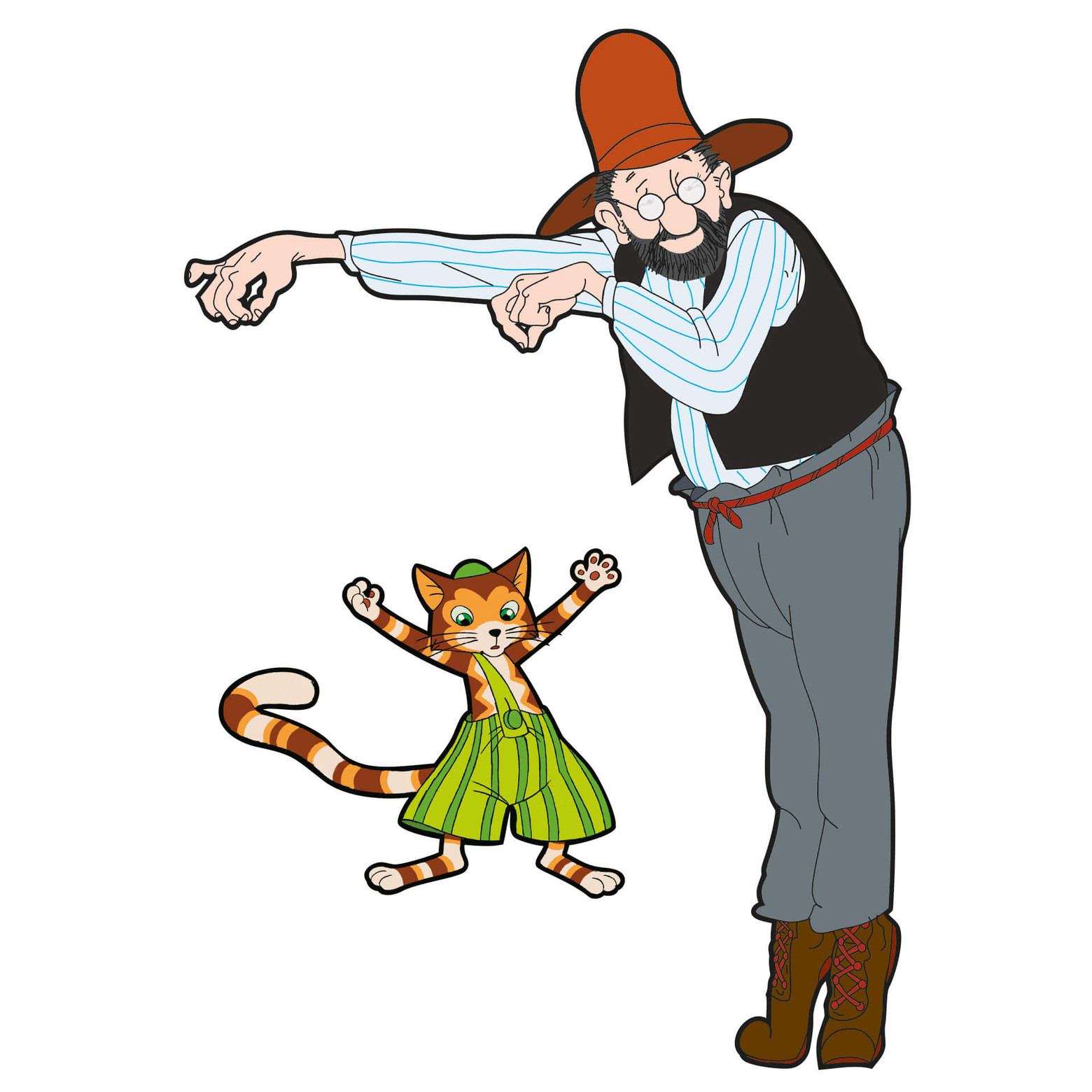Wandtattoo Pettersson und Findus - Petterssons Marionette „Findus ...