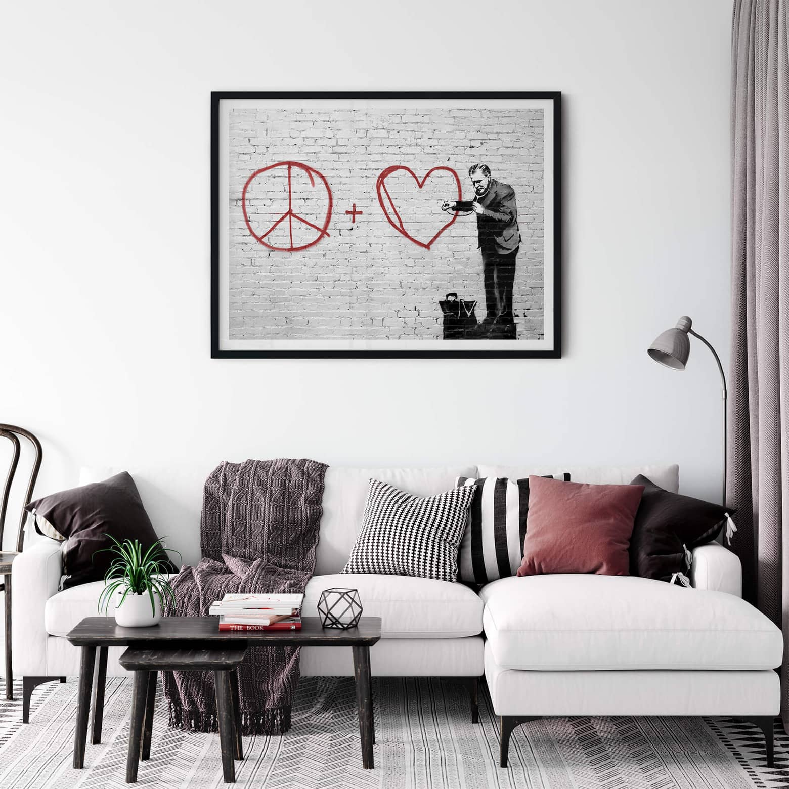 Poster Banksy - Peaceful Hearts Doctor | wall-art.it