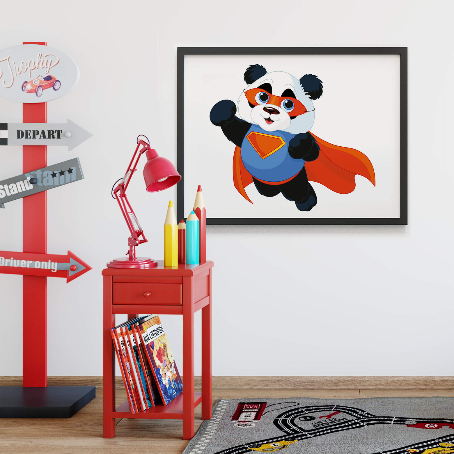 Poster Super Panda | wall-art.de