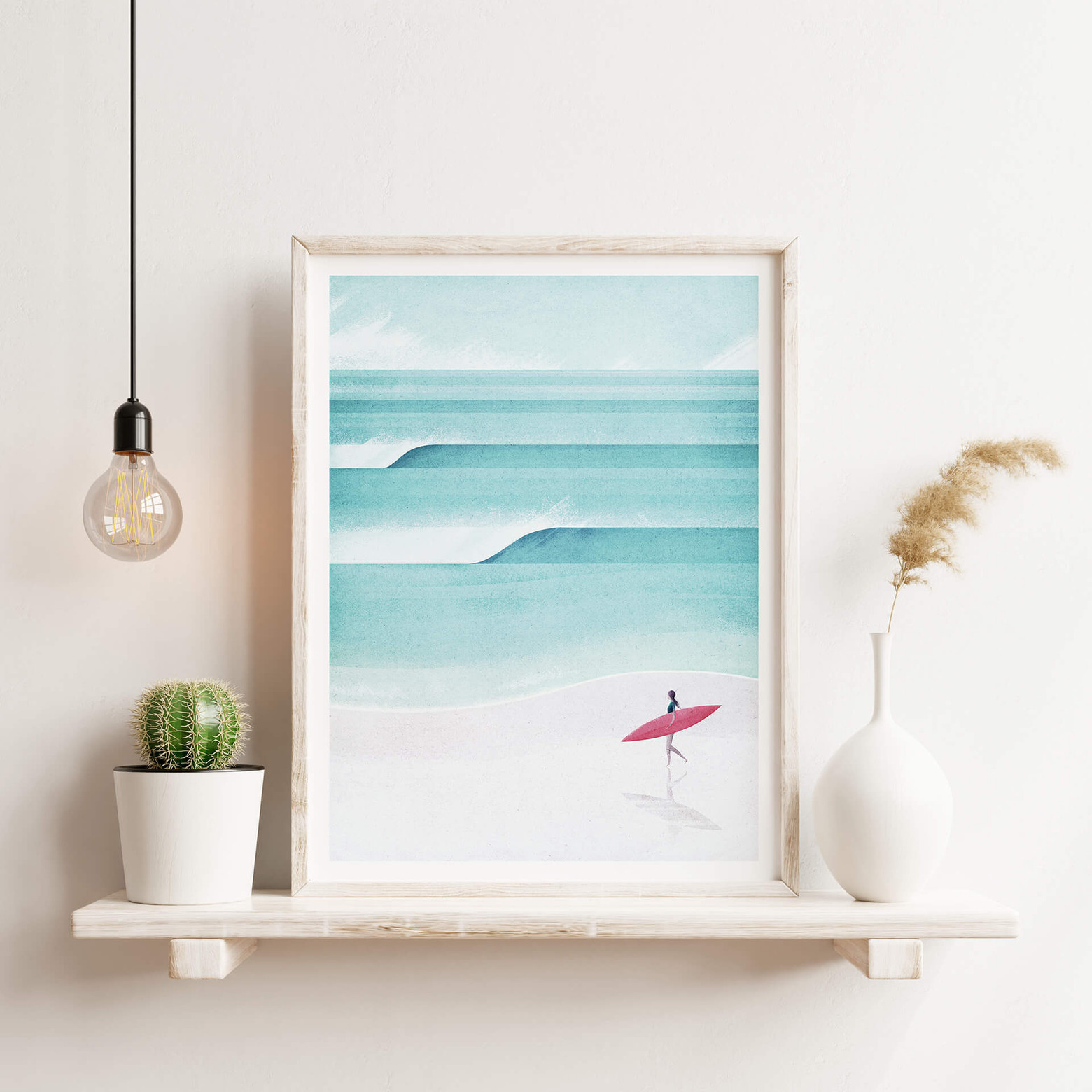 Poster Rivers - Surf Girl | wall-art.de