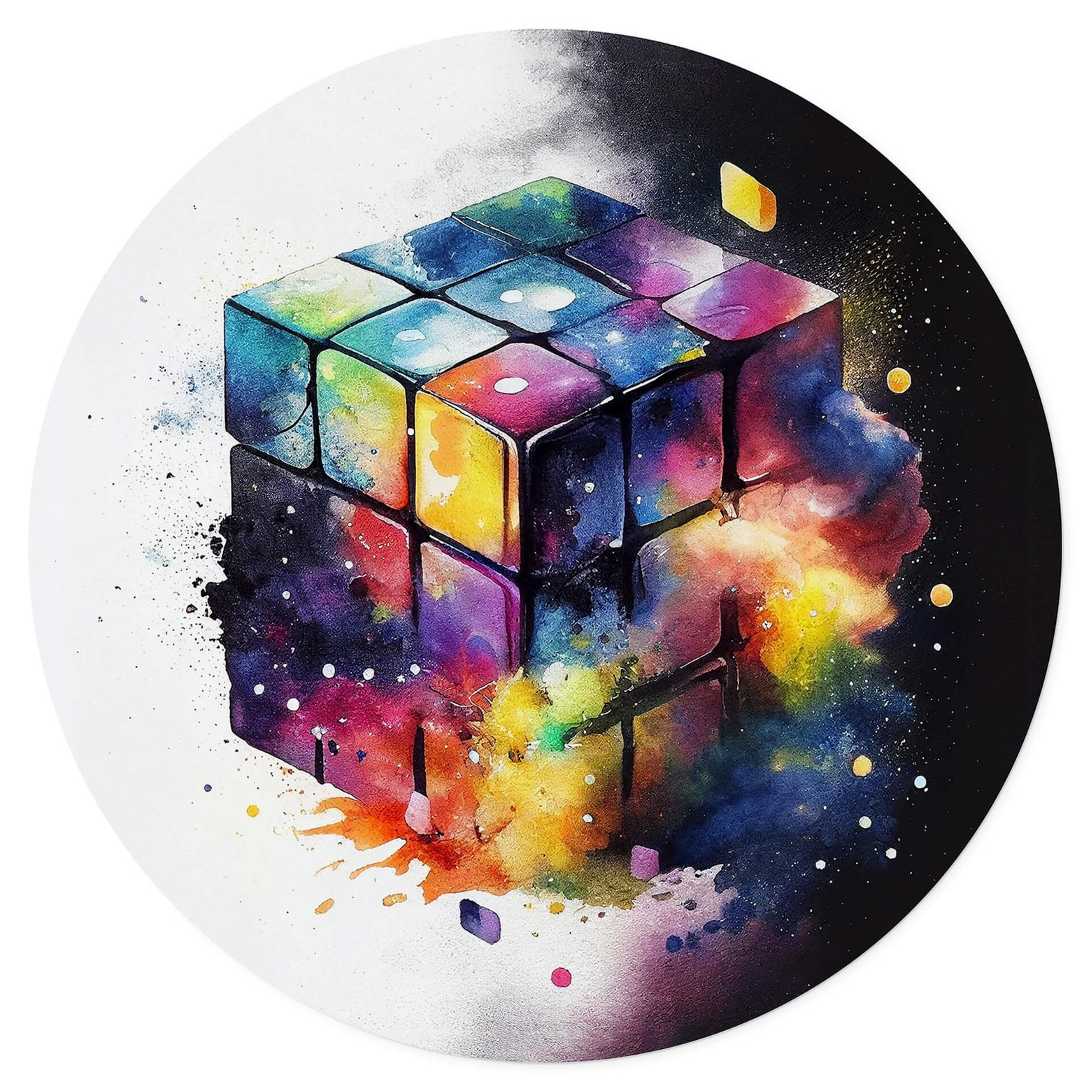 Sticker Mural Heine - Magical Rubik's Cube | wall-art.fr