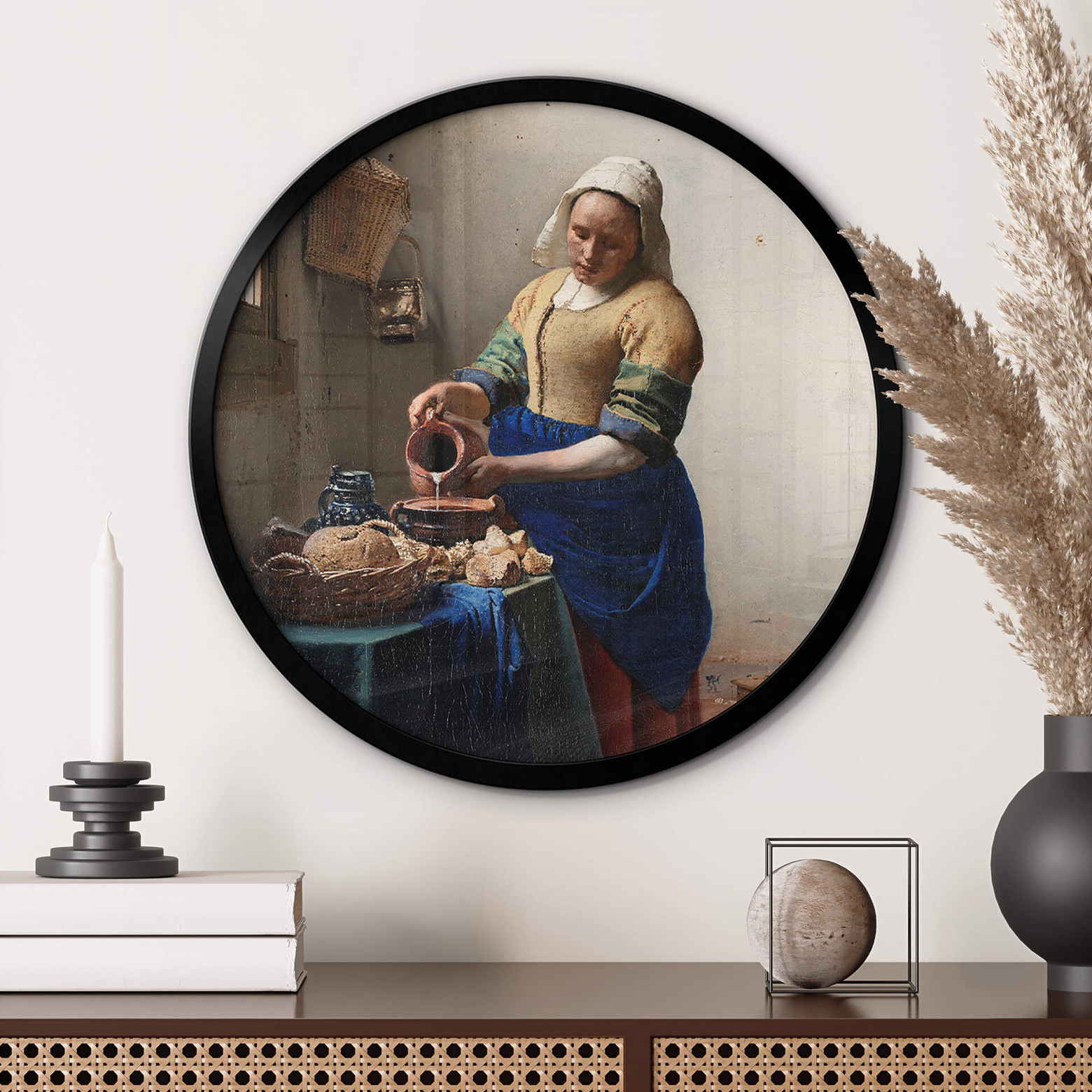 Poster Vermeer - La jeune fille au pot au lait | wall-art.fr