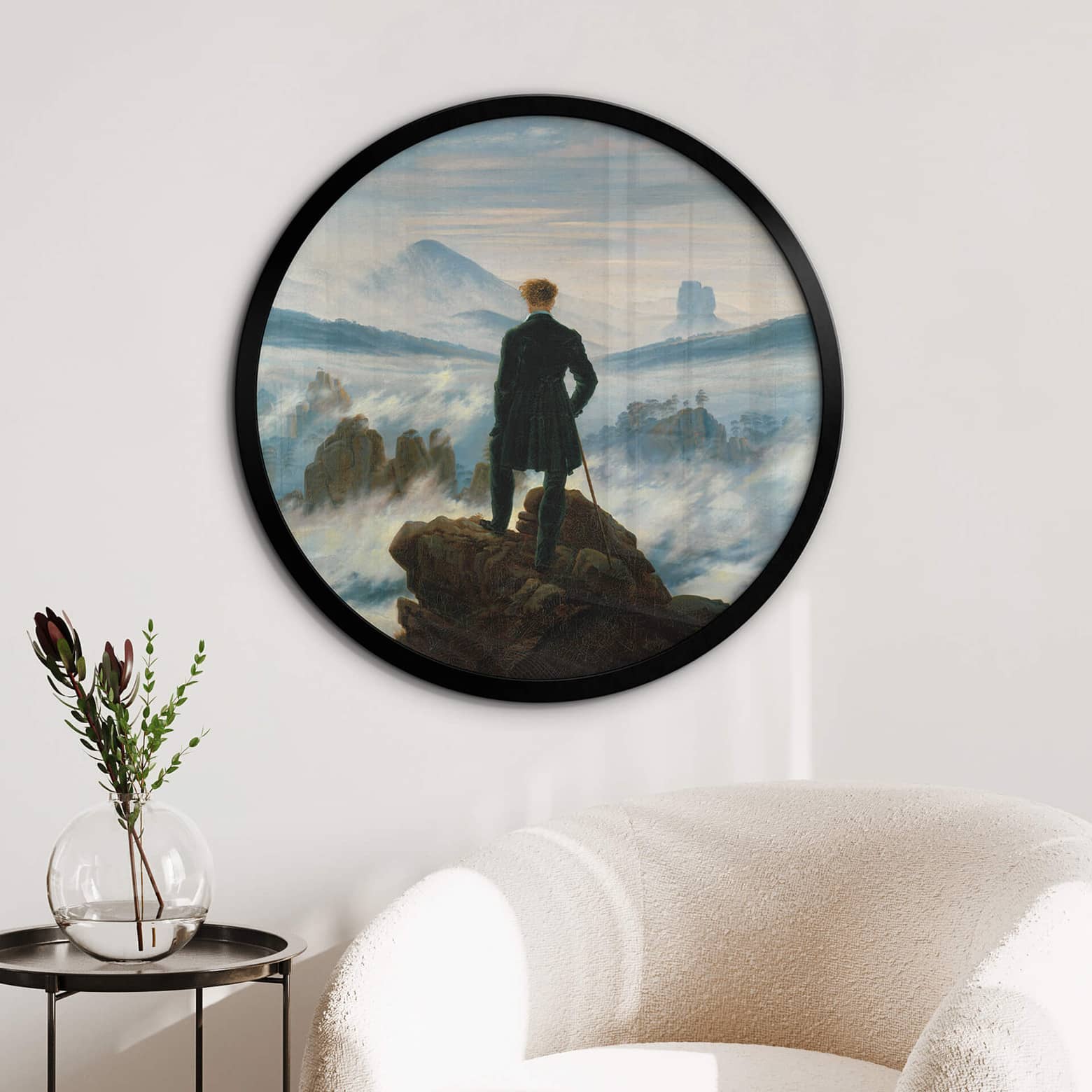 Poster Friedrich - Der Wanderer über dem Nebelmeer | wall-art.de
