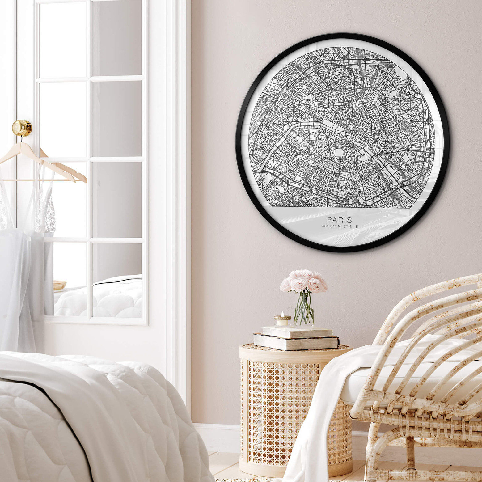 Poster City Map of Paris | wall-art.com