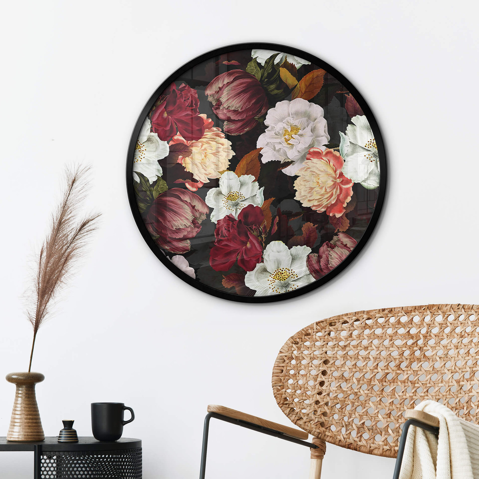 Poster UN Designs - Blumenarrangement - Rund | wall-art.de