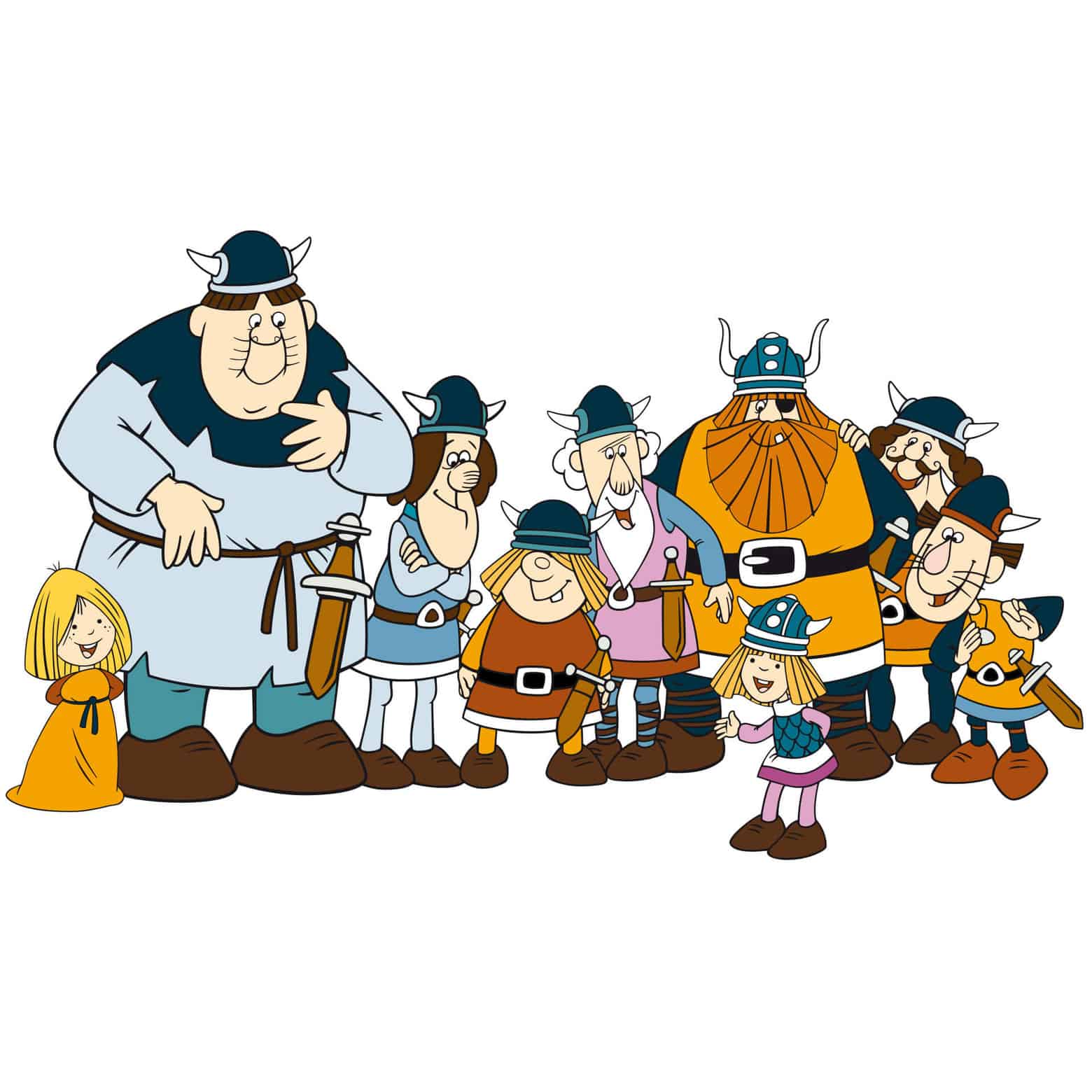 Wandtattoo Wickie und die starken Männer | wall-art.de