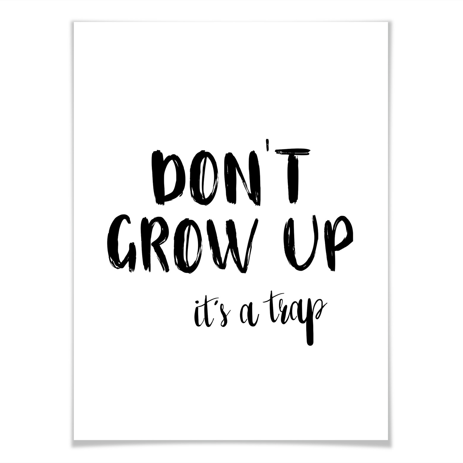 Poster - Don't grow up | wall-art.it