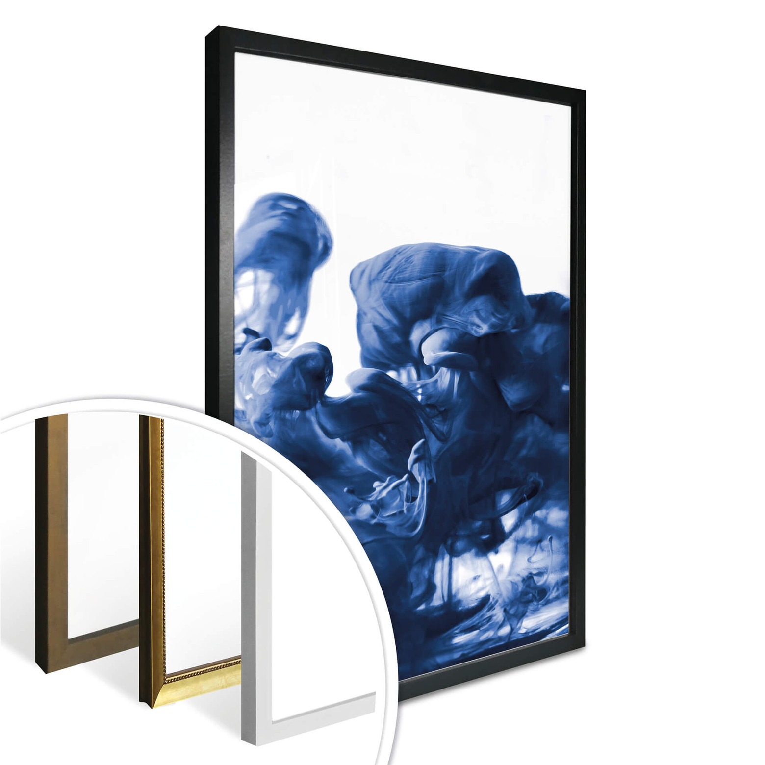 Poster - Volute Bleue | wall-art.fr