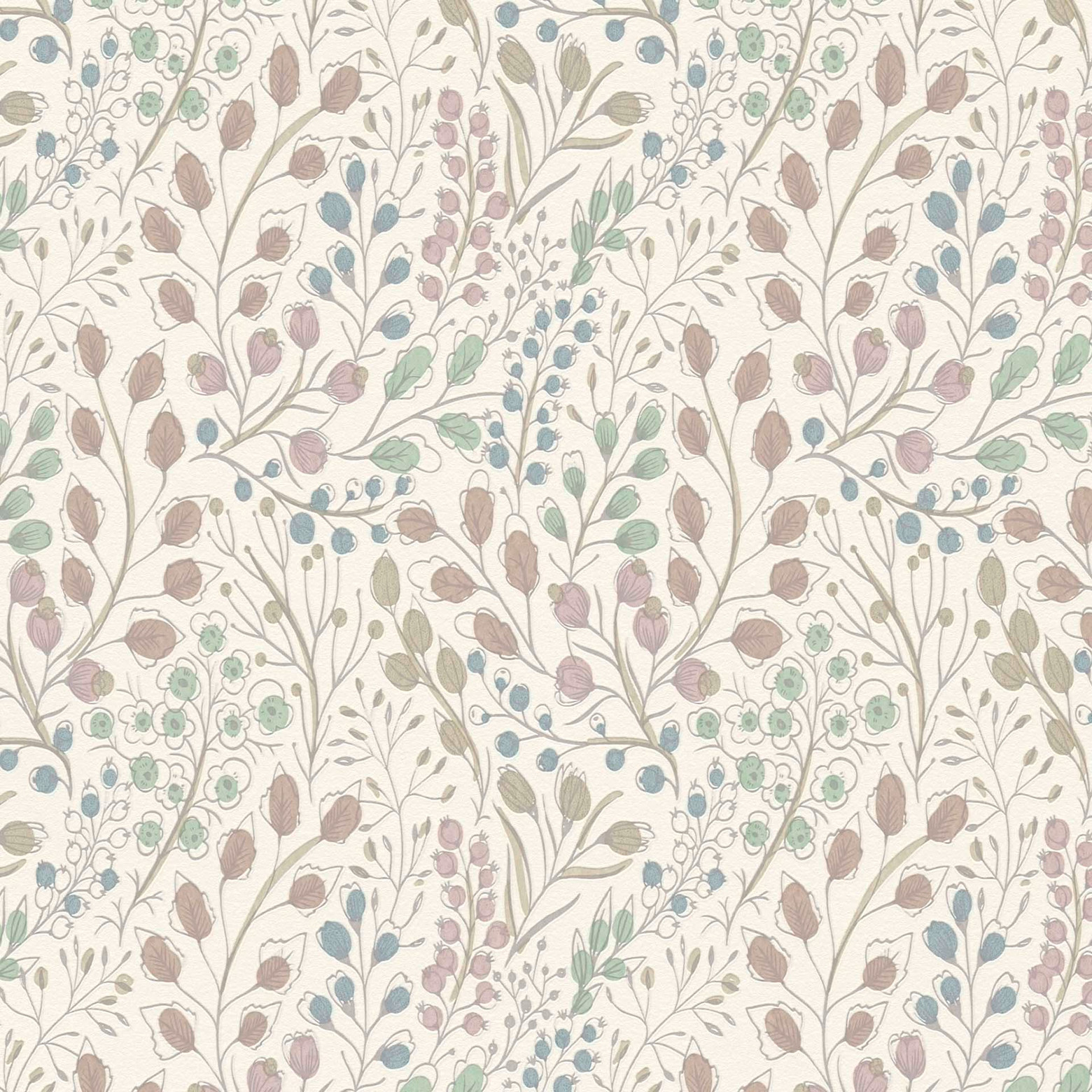 Tapete Floral Weiß Rosa - Vliestapete A.S. Création | wall-art.de