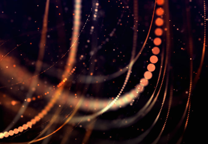 Dieser faszinierende Lichteffekt entführt Sie ins unendliche Universum ...