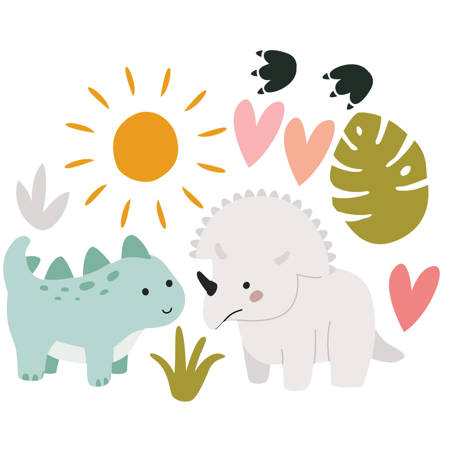 Wandtattoo Dinofreundschaft | wall-art.de