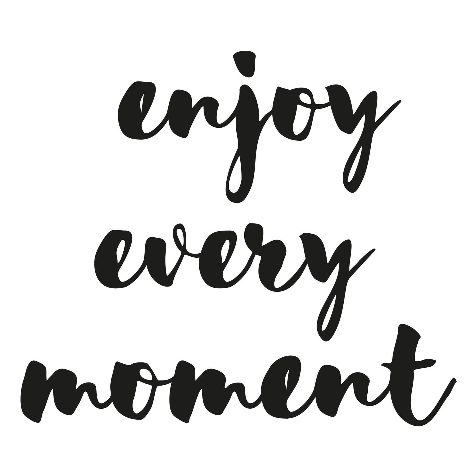 Muursticker Enjoy every moment | wall-art.nl