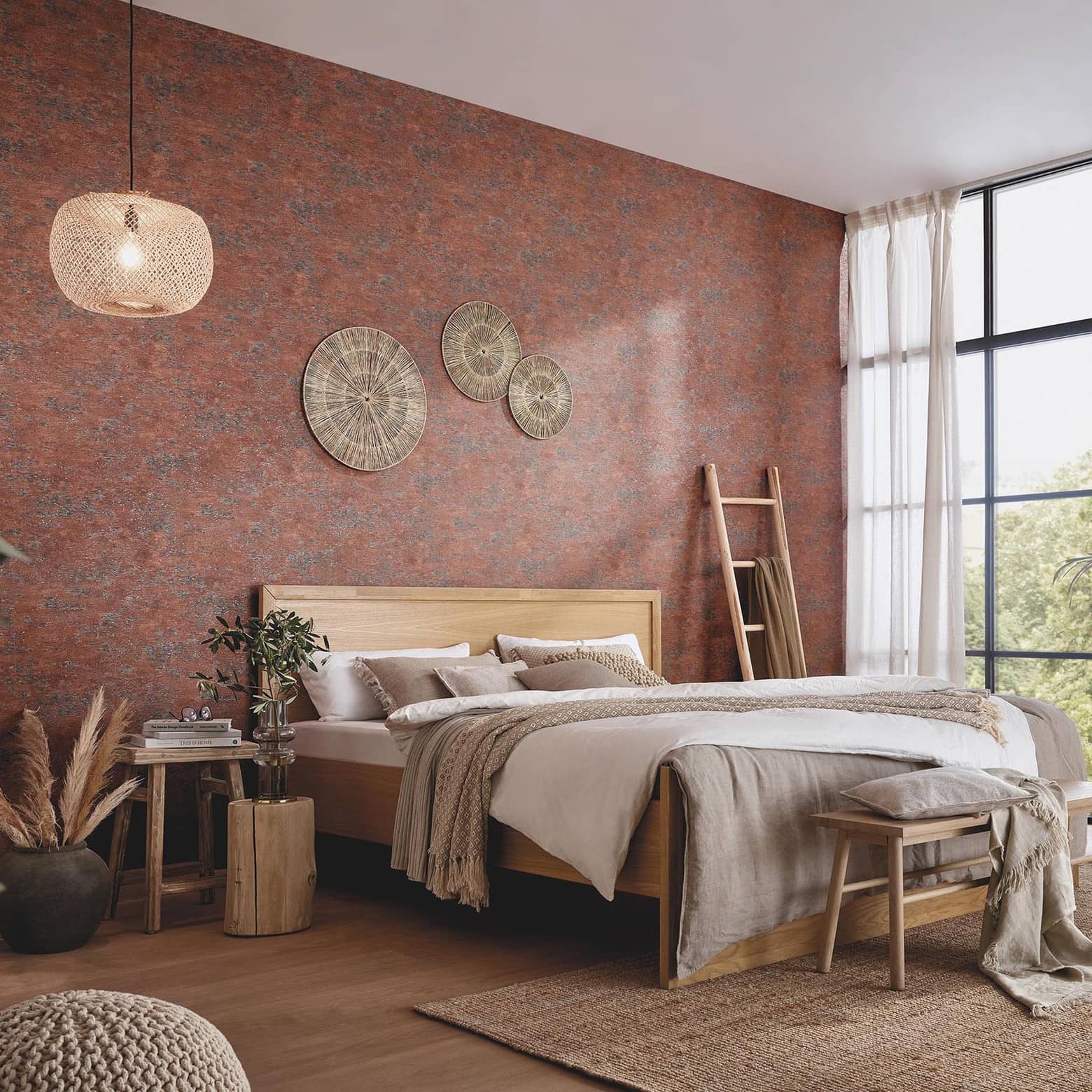 Erismann non-woven tapet Focus rød | wall-art.dk