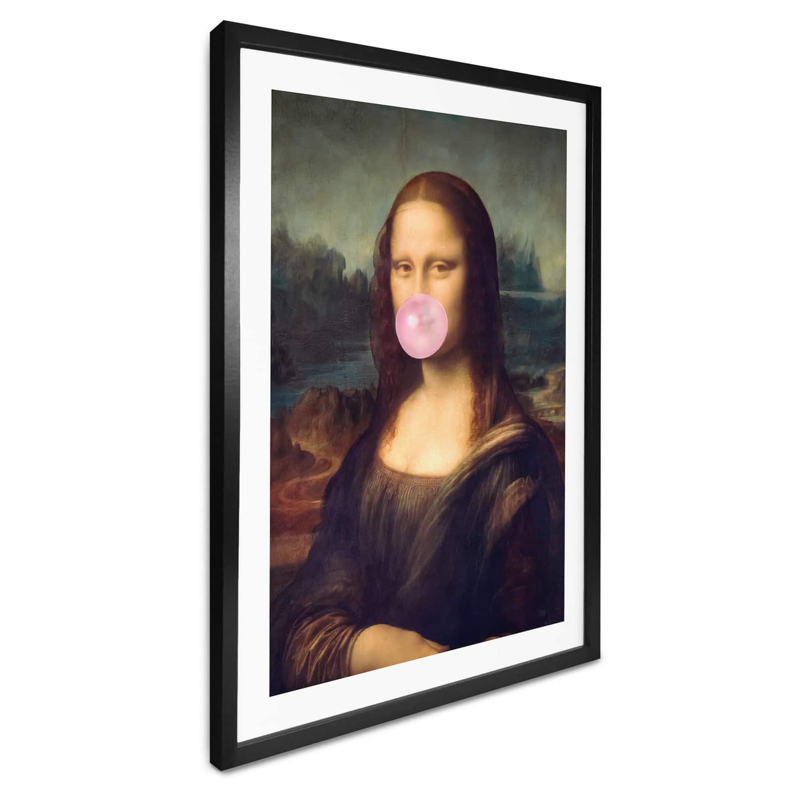 Poster Mona Lisa con gomma da masticare | wall-art.it