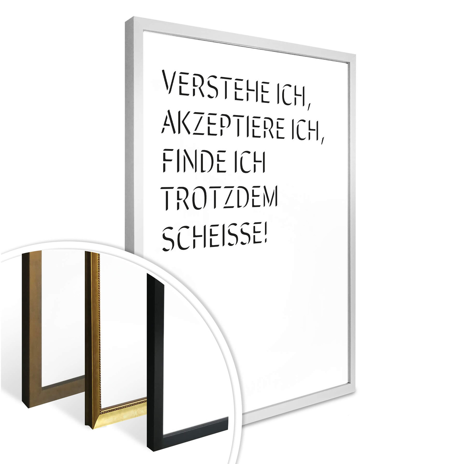 Poster Find ich trotzdem scheisse | wall-art.de