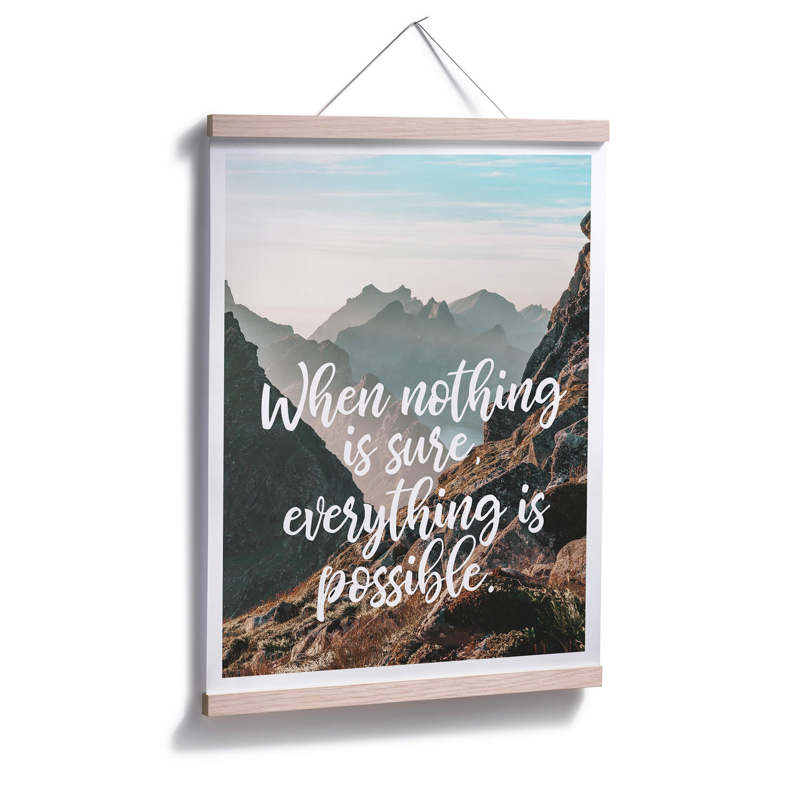 Poster When nothing is sure | wall-art.it