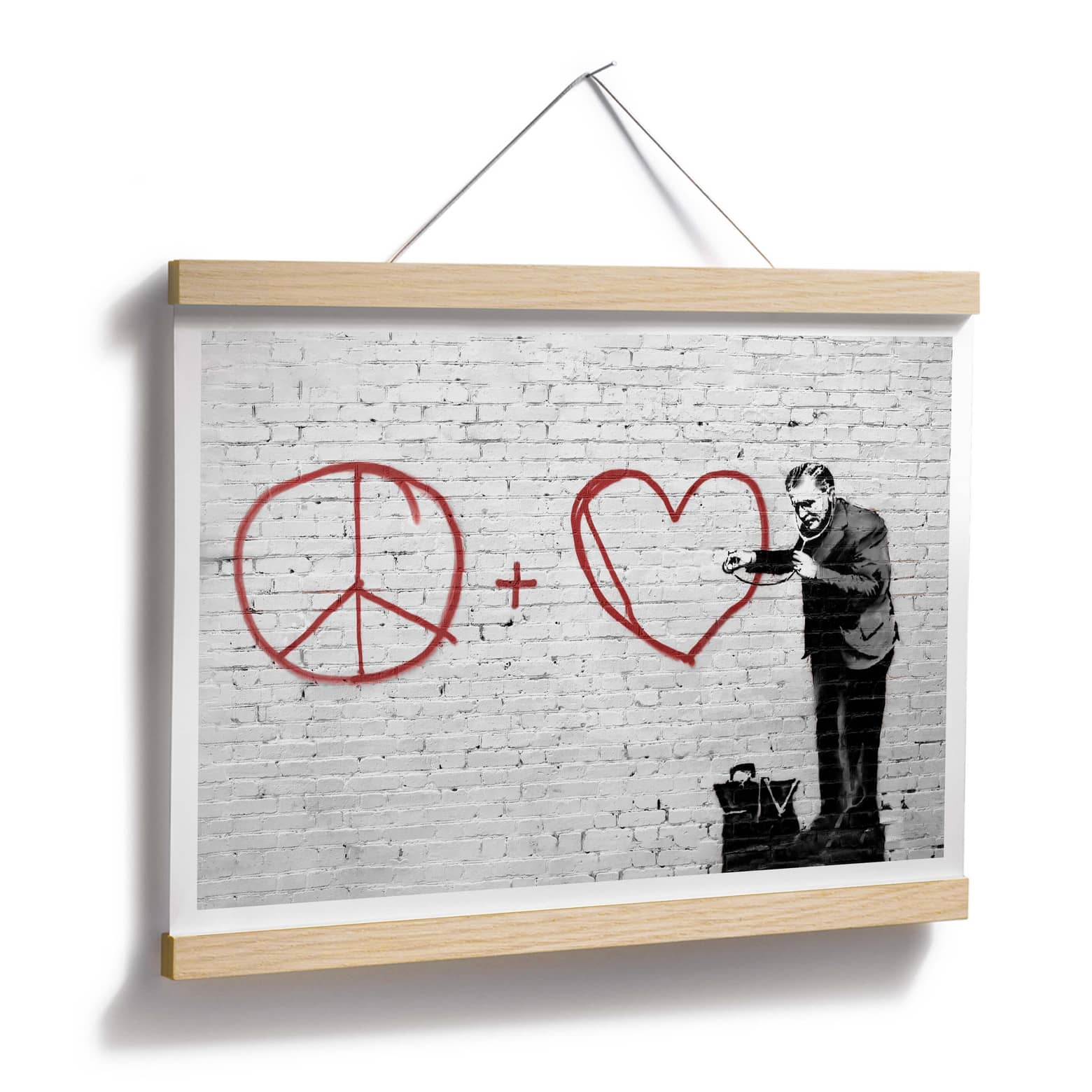 Poster Banksy - Peaceful Hearts Doctor | wall-art.it