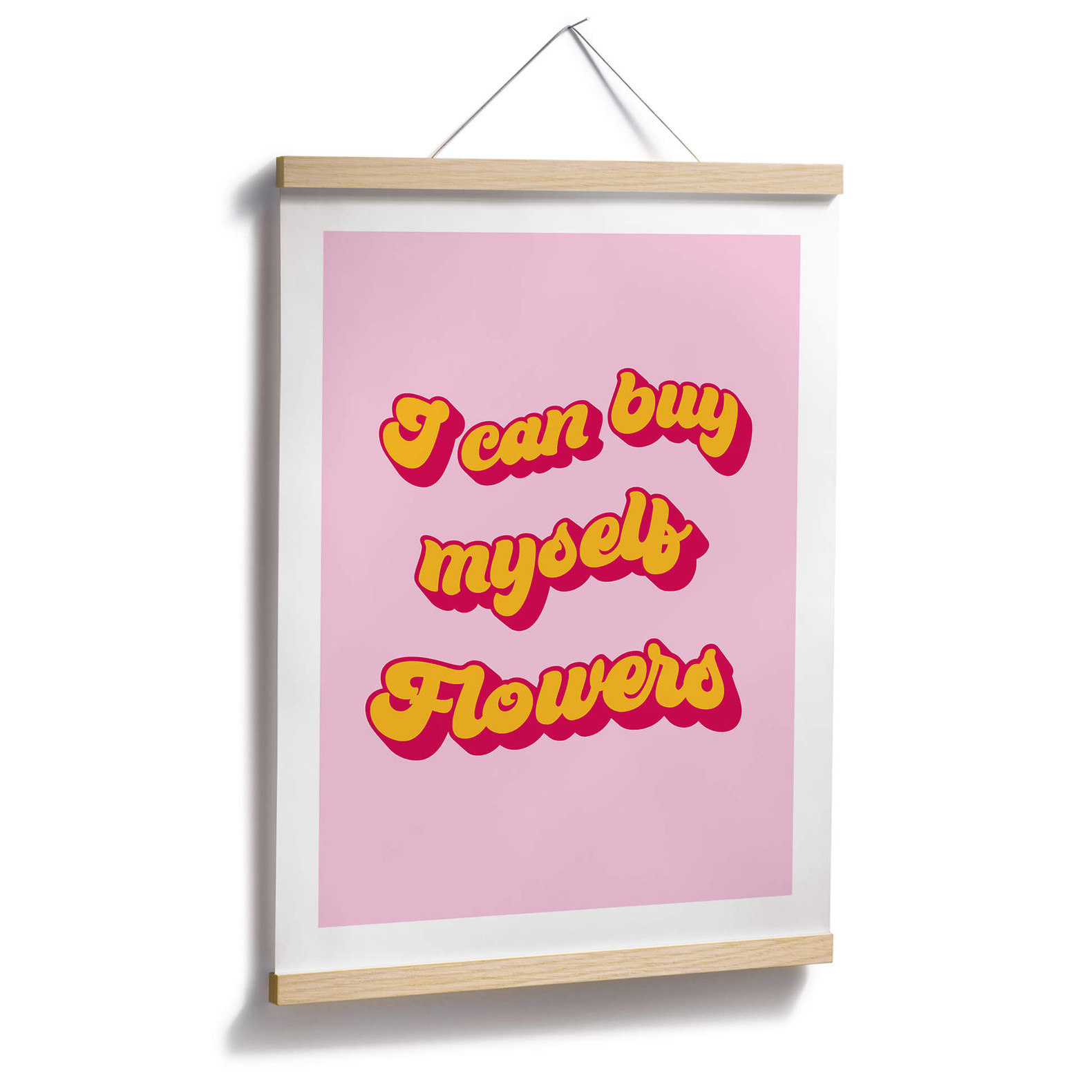 Poster Typografie - I can buy myself flowers | wall-art.de