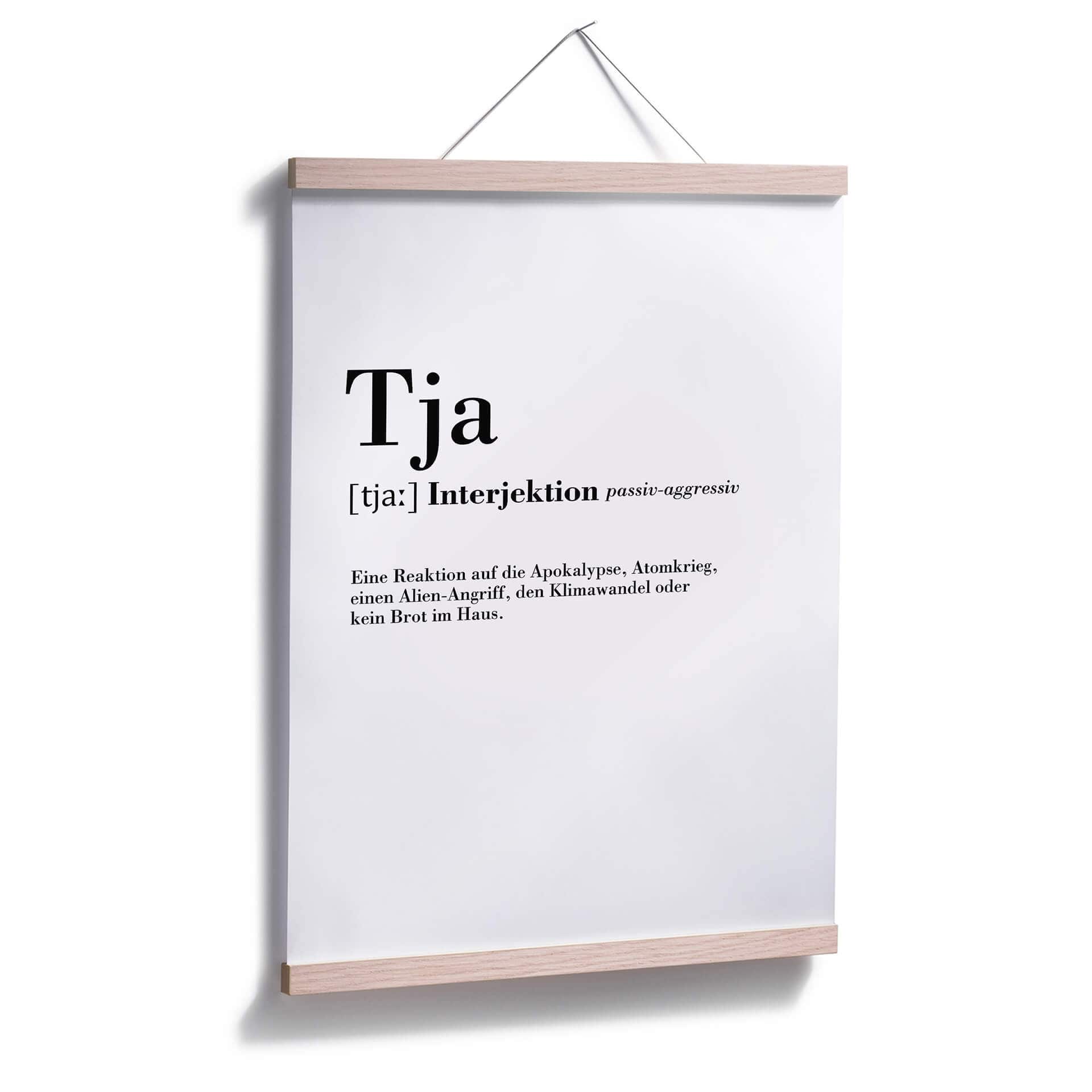 Poster Grammatik Tja | wall-art.de