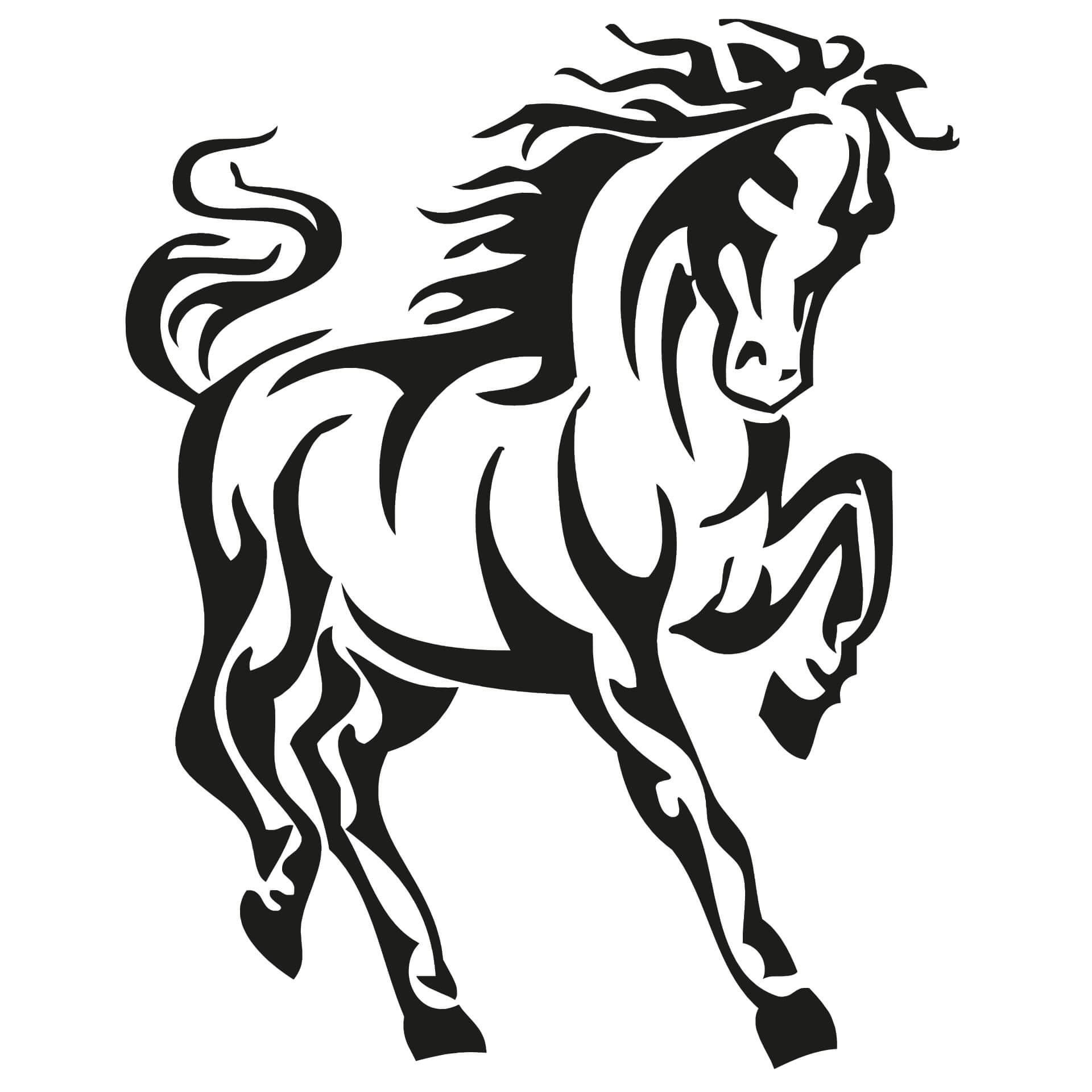 Wandtattoo Stolzer Hengst - das Wandtattoo für Pferdefreunde | wall-art.de