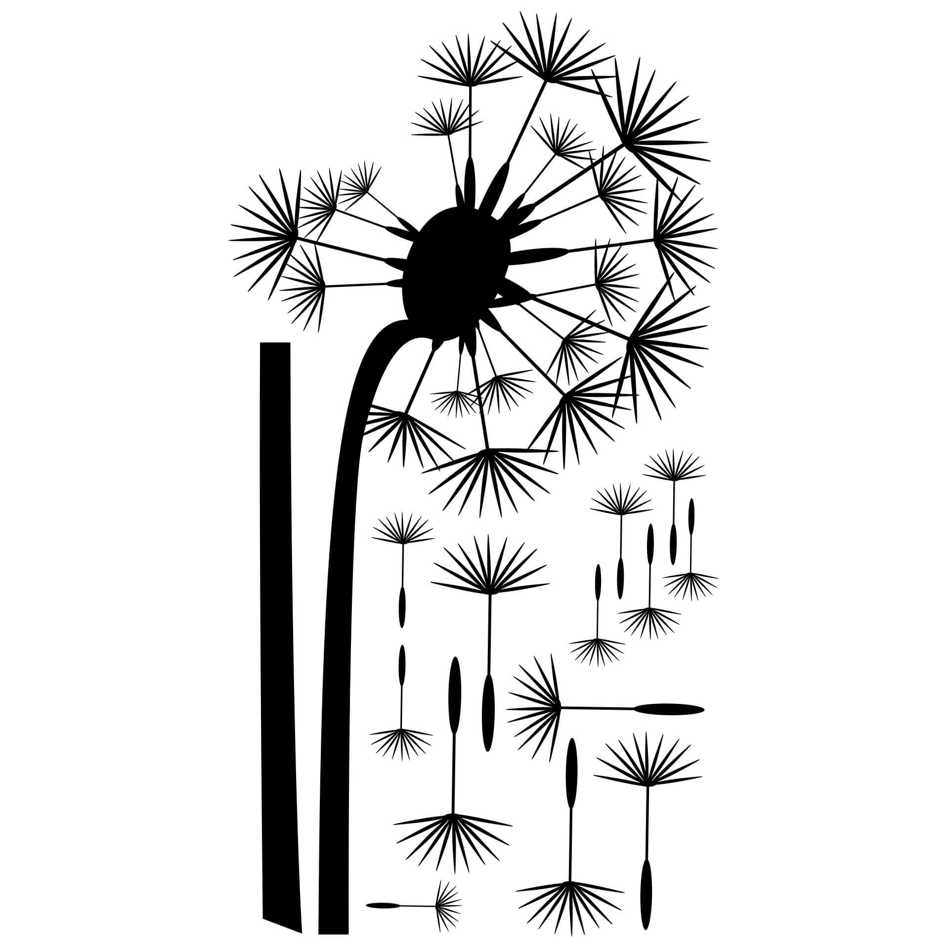 Wandtattoo Pusteblume im Wind | wall-art.de