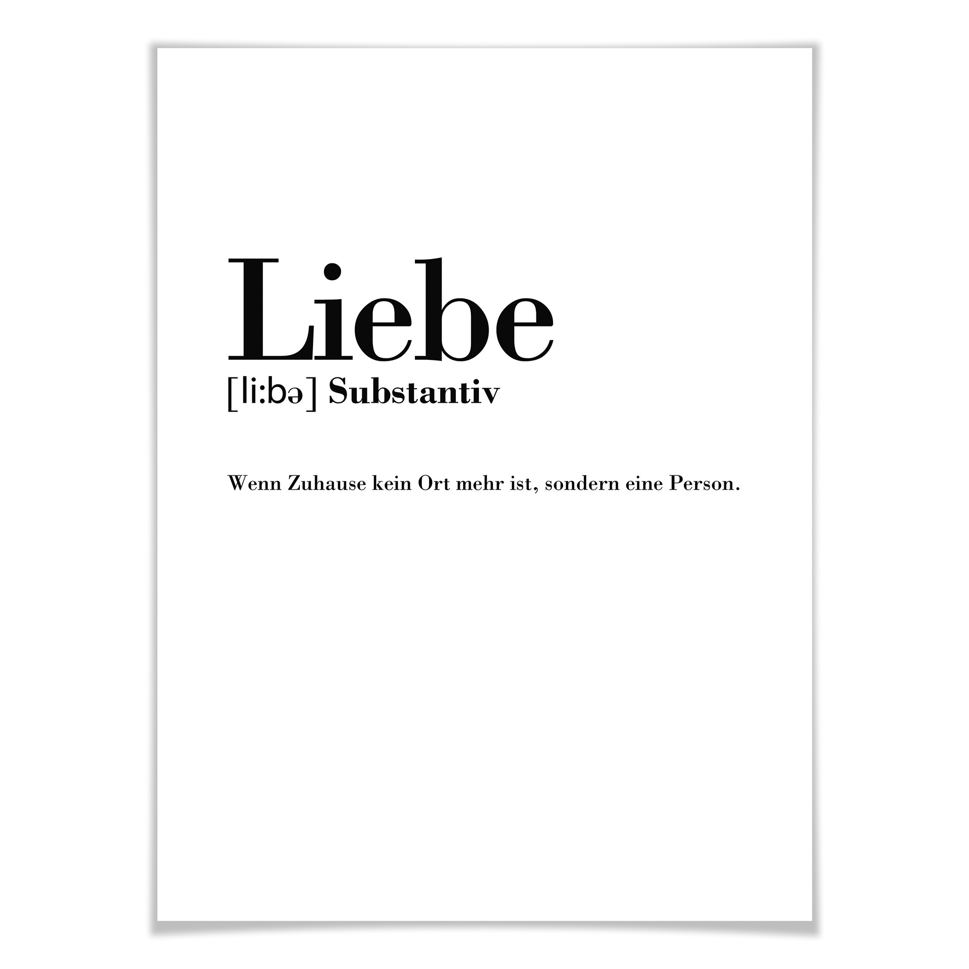 Poster Grammatik - Liebe | wall-art.de