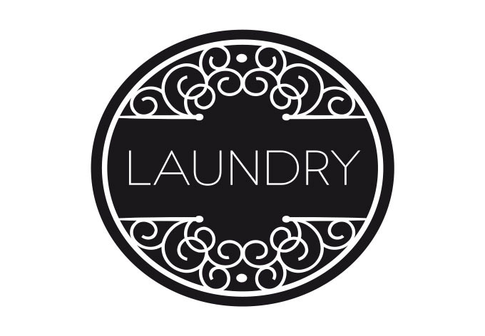 Muursticker Laundry | wall-art.nl