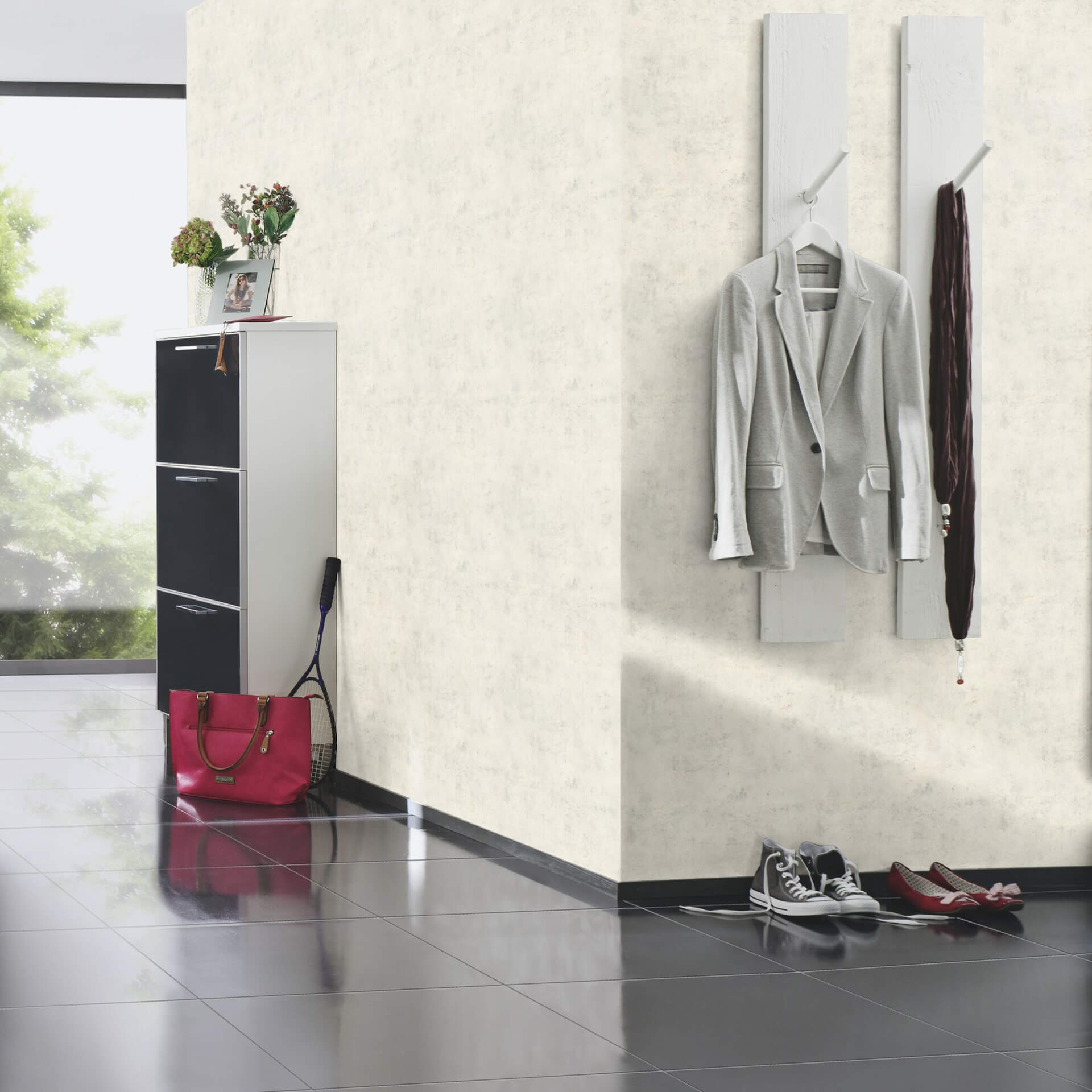 Rasch Vliestapete Factory IV in Betonoptik weiß 939507 | wall-art.de