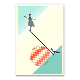 Poster Léon - B is for Balance | wall-art.de