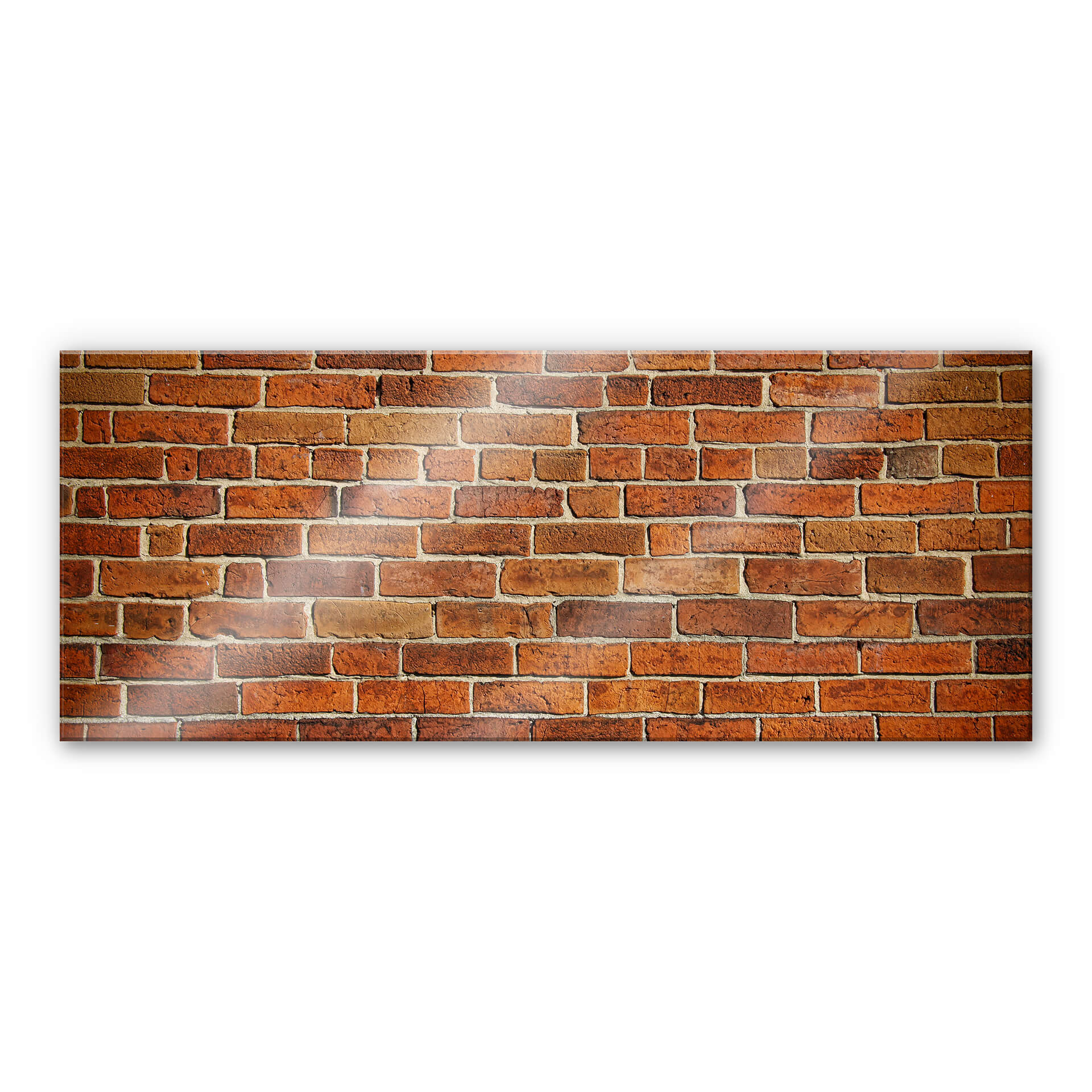 Spritzschutz Ziegelsteinmauer - Panorama | wall-art.de