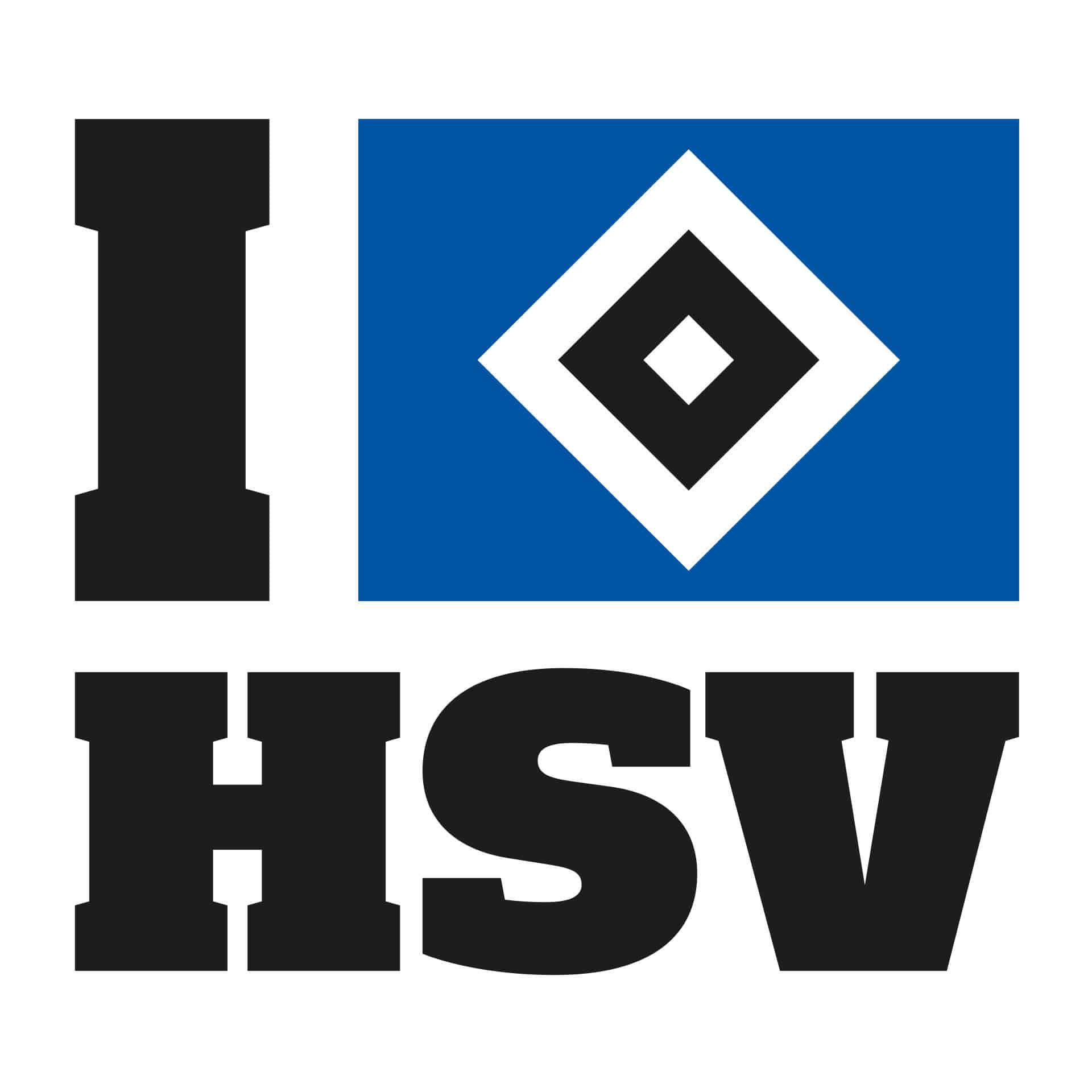 Wandtattoo I love HSV - für echte Fußball-Fans | wall-art.de