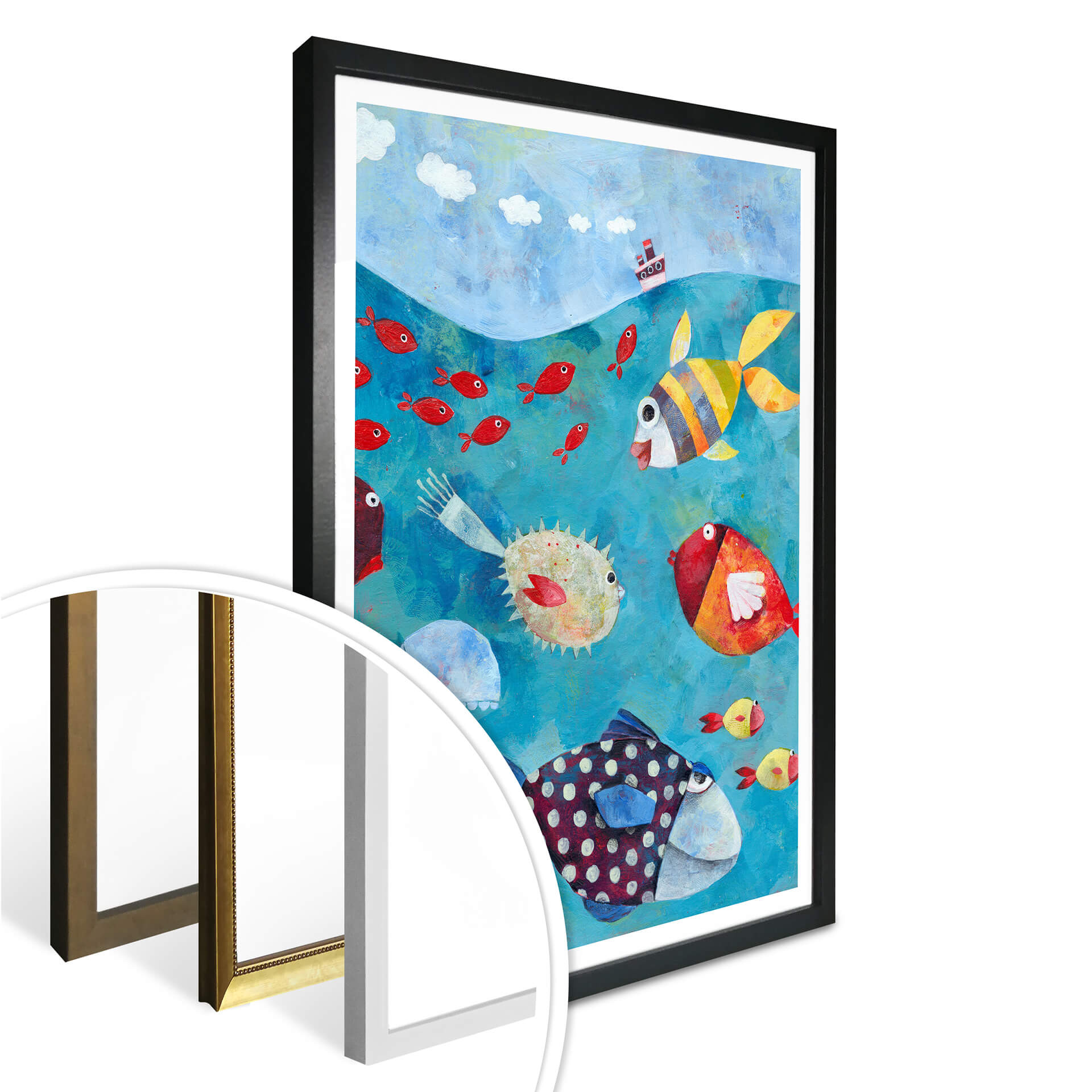 Poster Blanz - Fische im Meer | wall-art.de