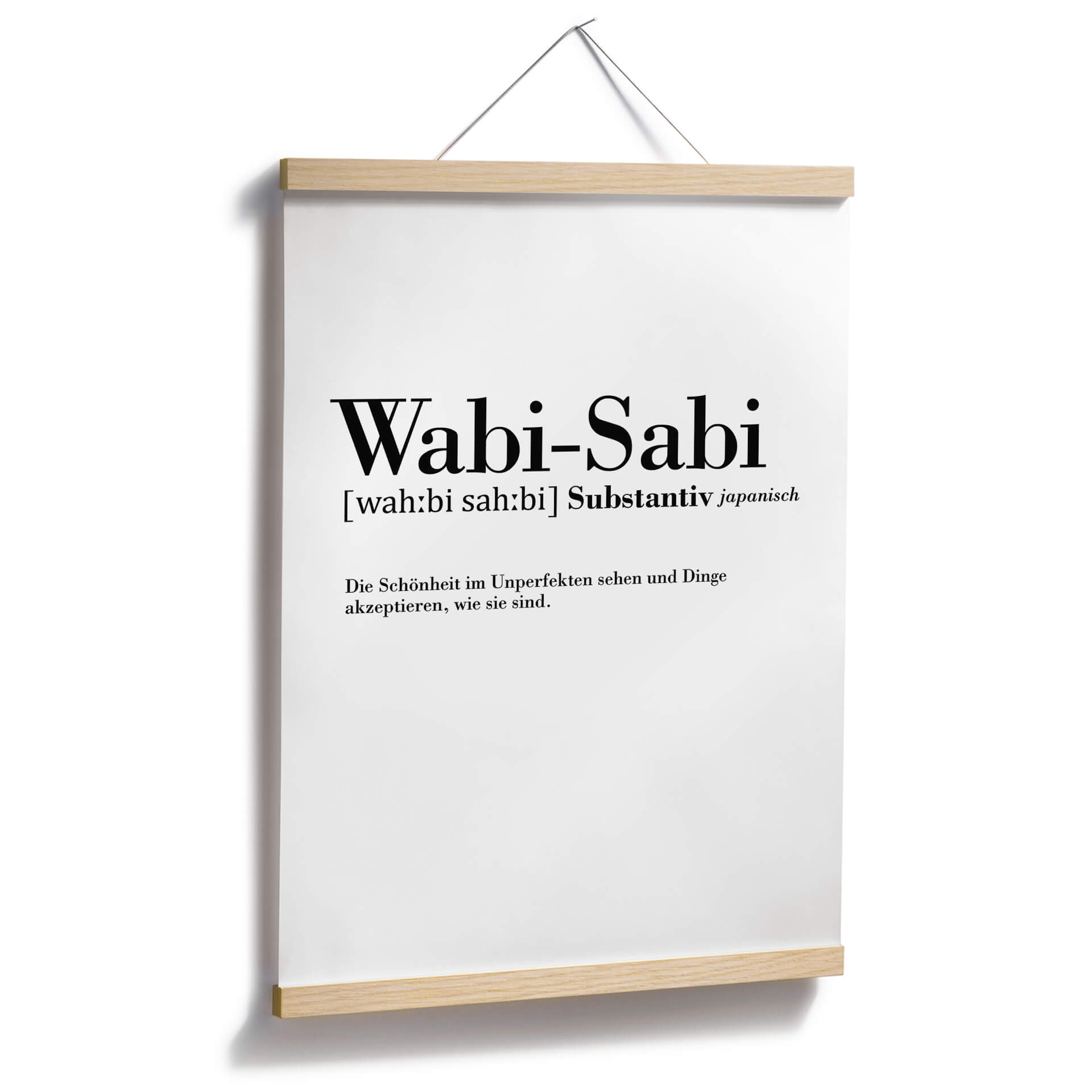 Poster Grammatik Wabi Sabi | wall-art.de