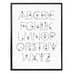 Poster Alphabet Gravity | wall-art.de