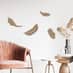 Wandtattoo Feder Set - Federn als Wandbild zur Dekoration | wall-art.de