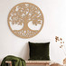 Runde Holzdeko Baum mit Wurzeln - MDF Natur | wall-art.de
