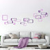 Retro Rectangles 2-colours Wall sticker | wall-art.com