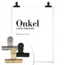 Poster Grammatik - Onkel | wall-art.de