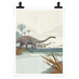 Poster Braun - Diplodocus | wall-art.de