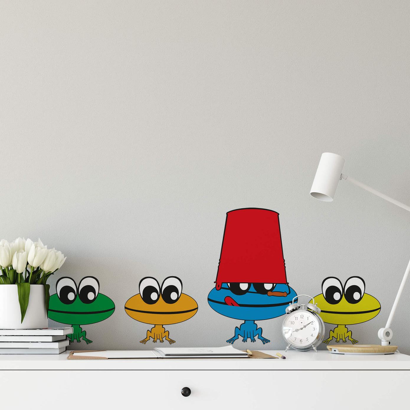 Sticker mural - Grenouilles | wall-art.fr