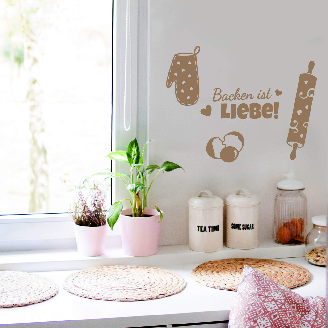 Wandtattoo Backen ist Liebe von K&L Wall Art - das perfekte Motto für ...