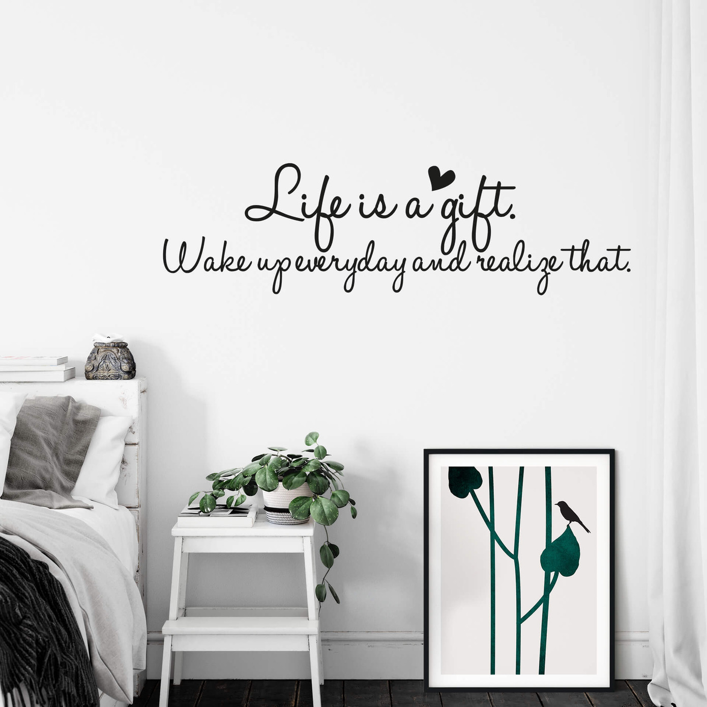 Muursticker Life is a gift... | wall-art.nl
