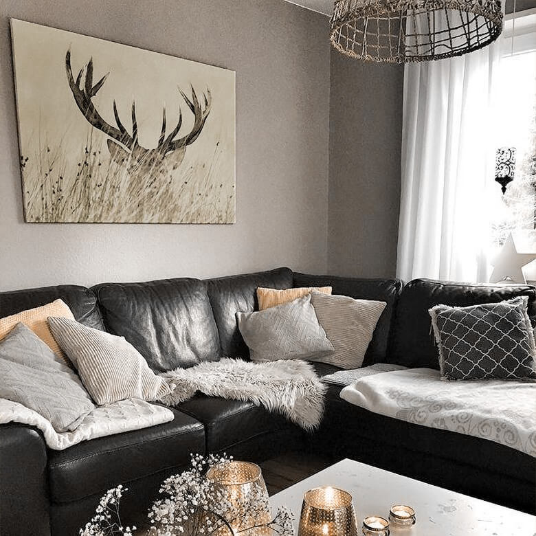 Canvas Waakzaam Hert | wall-art.nl