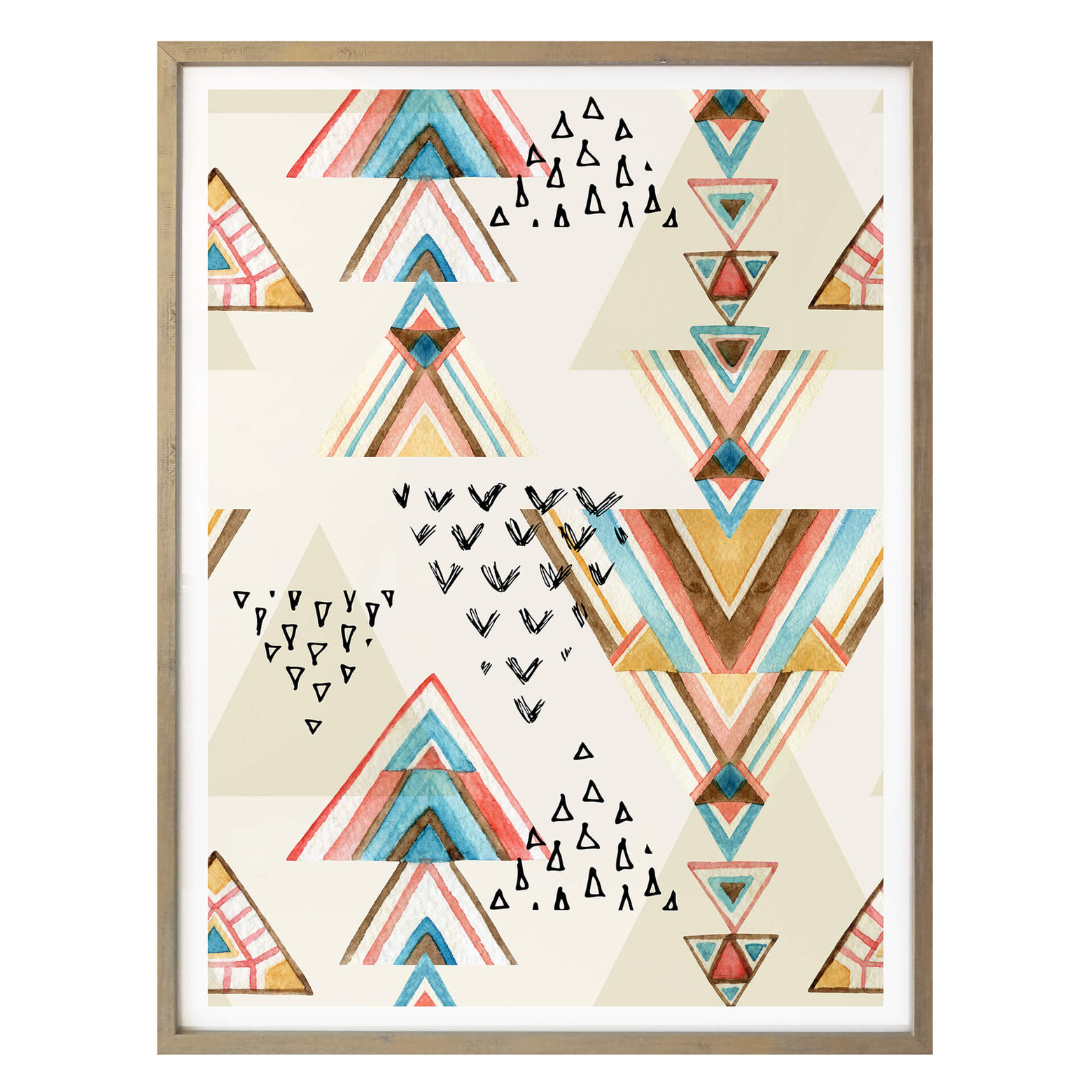 Poster Bohemian Triangles | wall-art.de
